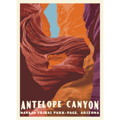 Antelope Canyon Poster | Retro Ranger Graphics